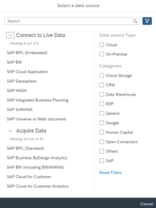 Data Acquisition and Live Connection in SAC - Business Intelligence and ...